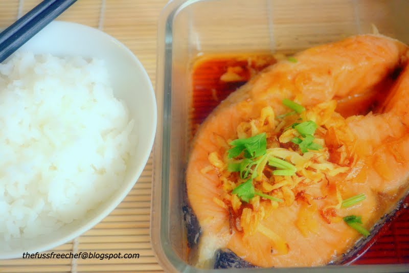 the FUSS FREE chef: Steamed Salmon Cutlet