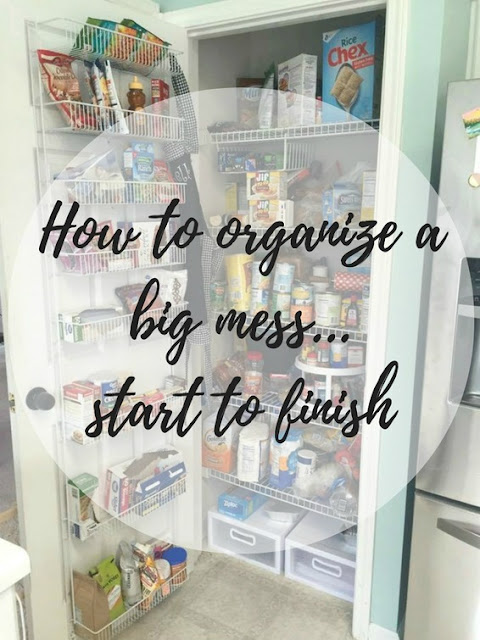 Life As The Coats: HOW TO ORGANIZE A BIG MESS...START TO FINISH
