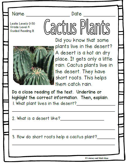 Simply Centers: Nonfiction Plants Passages Bundle (70 Passages ...
