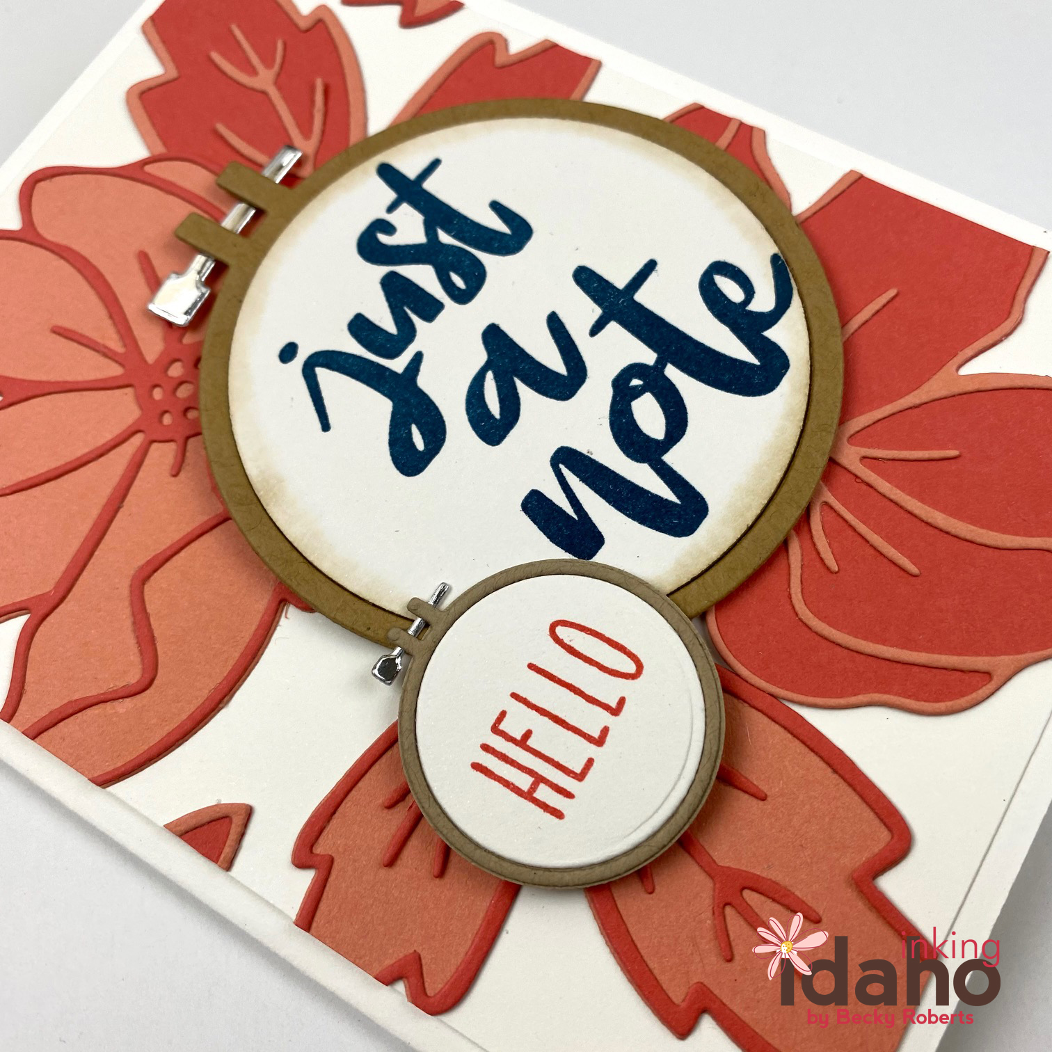 Inking Idaho: Just A Note Fabulous Floral