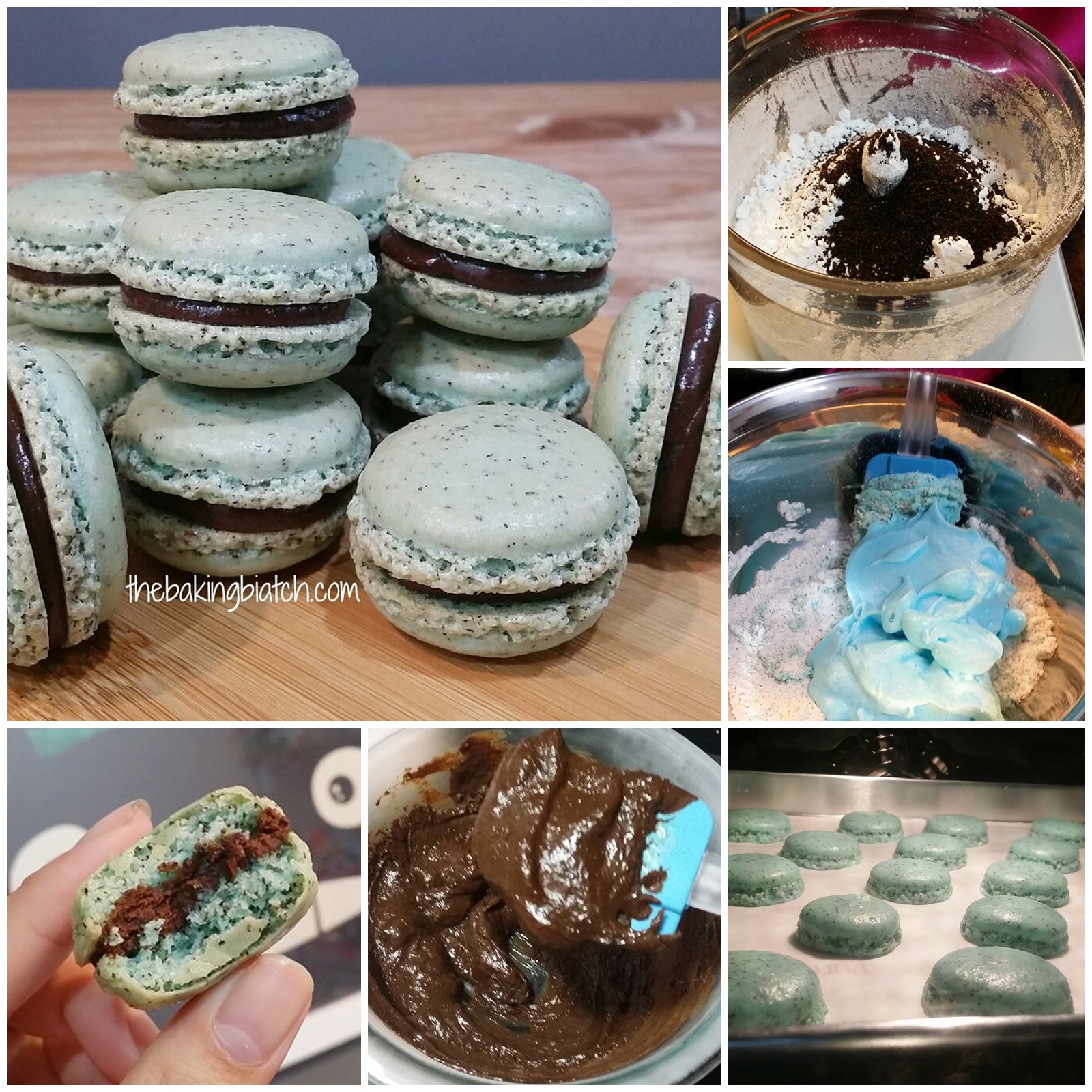 The Baking Biatch || by Cynthia Lim: Earl Grey Macarons (Chocolate ...