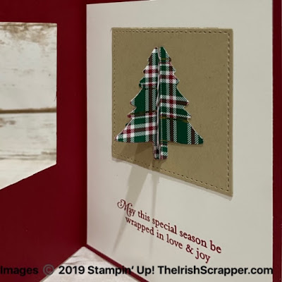 The Irish Scrapper: Perfectly Plaid Pop Up Window Card