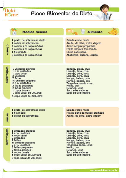 :: Isa Designer ::: Designer e diagramação Plano alimentar