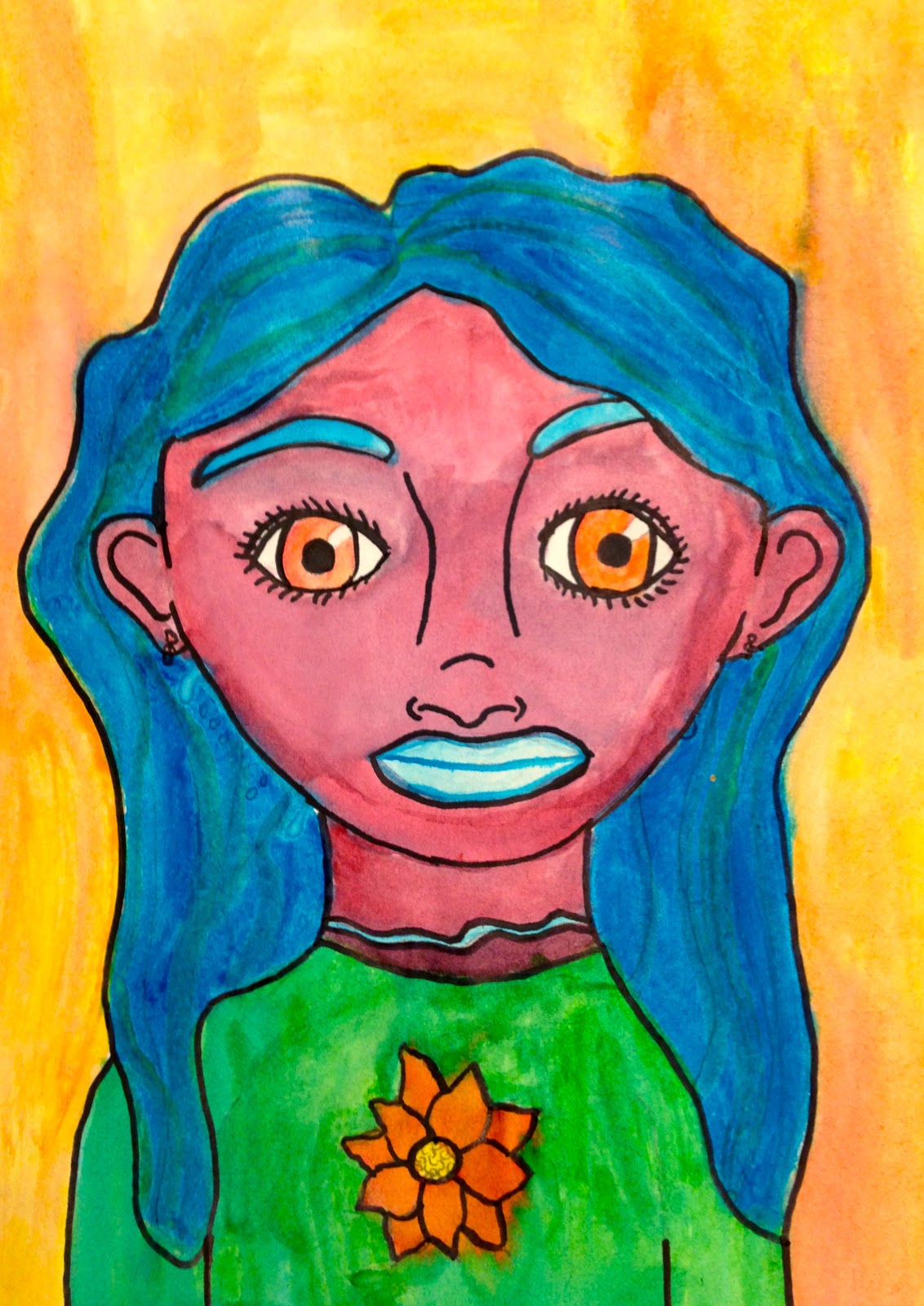 Sand Creek Star Gallery: 4th Grade Pop Art Self Portraits
