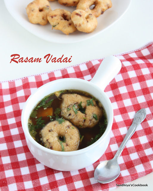 Sandhiya's Cookbook: Rasam Vadai | Rasa Vada | Snacks Recipe