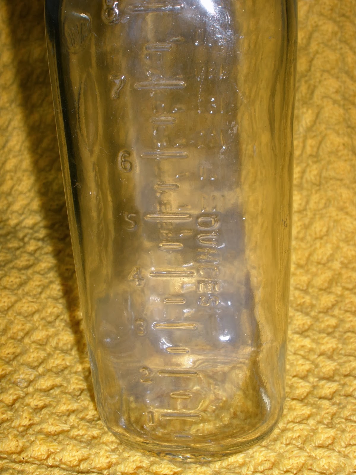 Confessions of a Hoarder's Daughter: Vintage Glass Baby Bottle by Davol ...