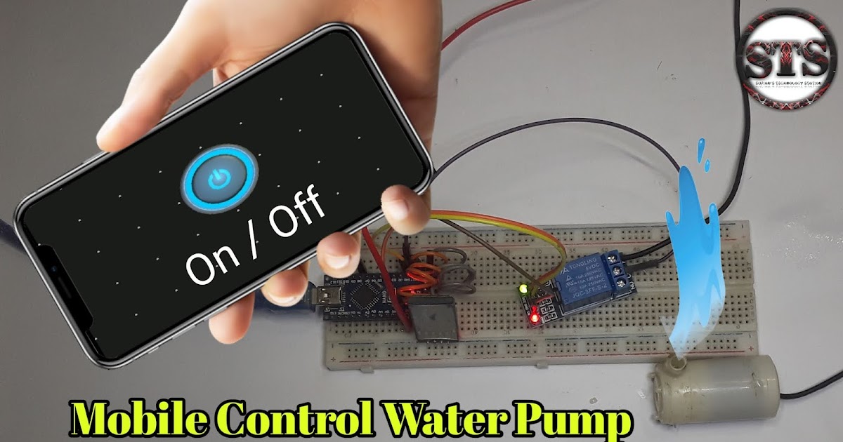 Arduino Code For Mobile Control Water Pump