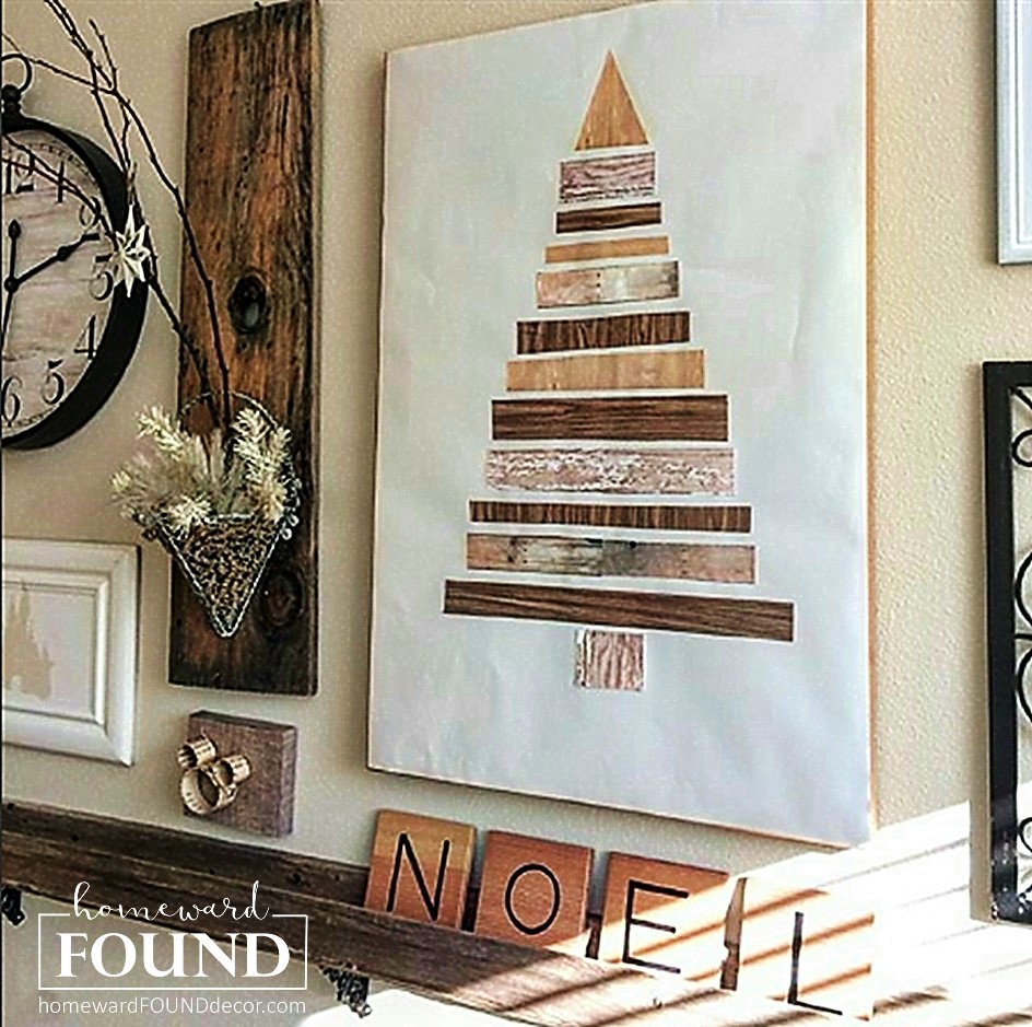 scrap paper tree wall art homeward found decor