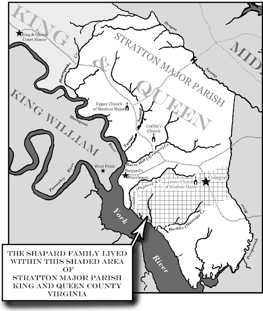 Shapard History: William Shapard - (Chapter 1) The Early Years 1741-1762