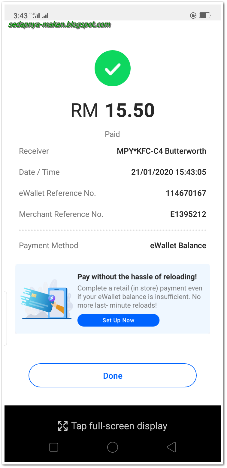 MaKaN JiKa SeDaP: Mudahnya nak buat pembayaran dengan menggunakan eWallet