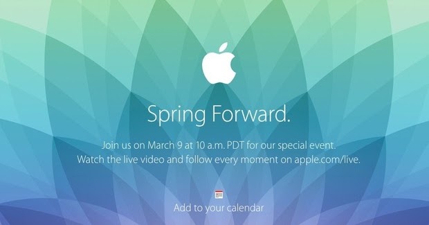 Apple Sends Out Invites to Spring Forward Event March 9th