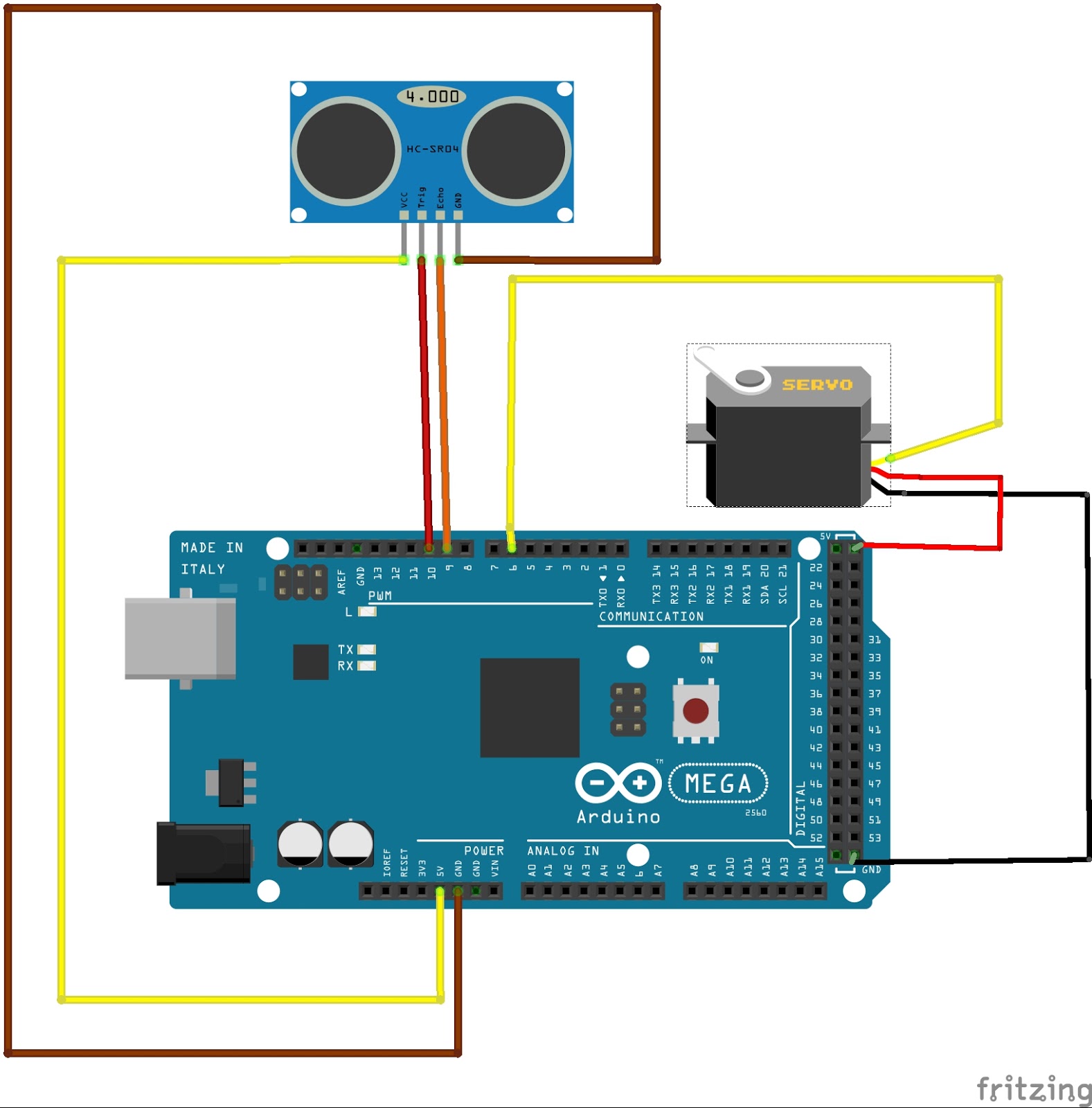 Arduino Tempat Sampah Otomatis - Megatron Tekno