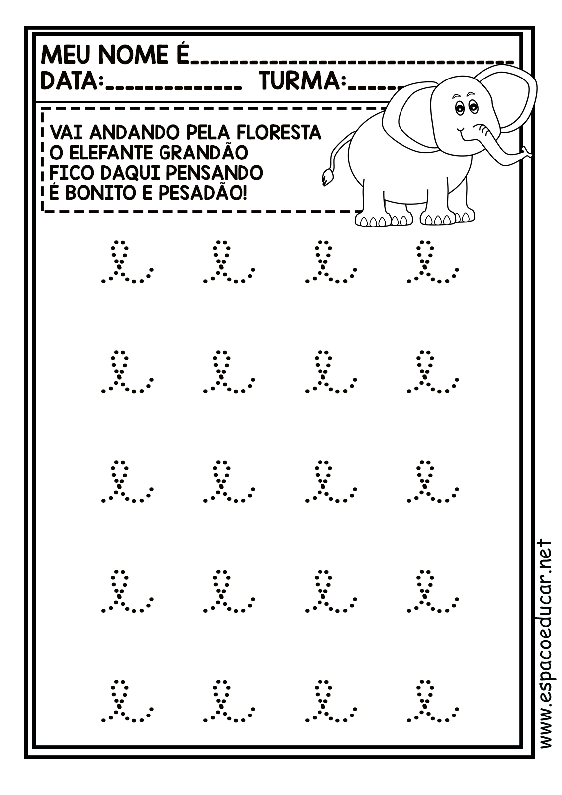 Atividade Vogal I Cursiva - RETOEDU