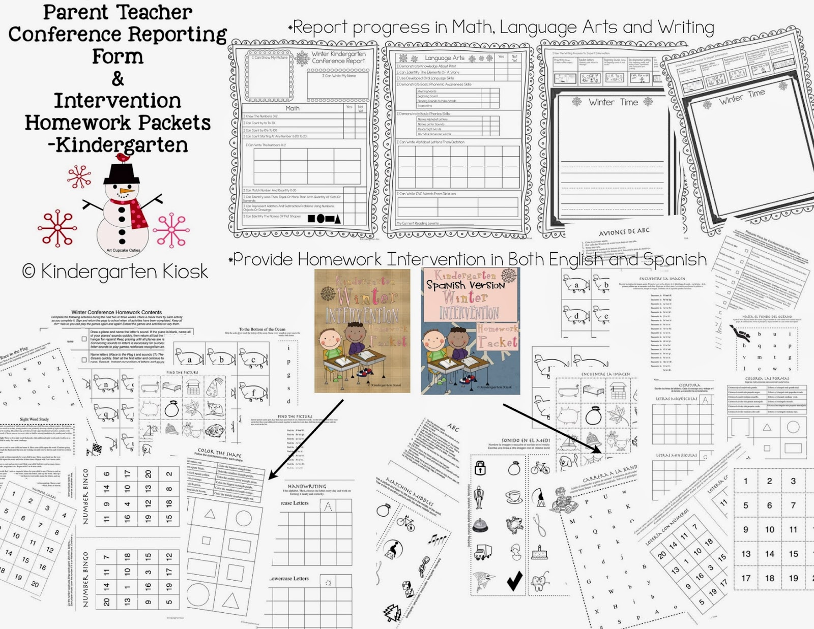 Kindergarten Kiosk: Winter Parent and Teacher Conference Reporting Form ...