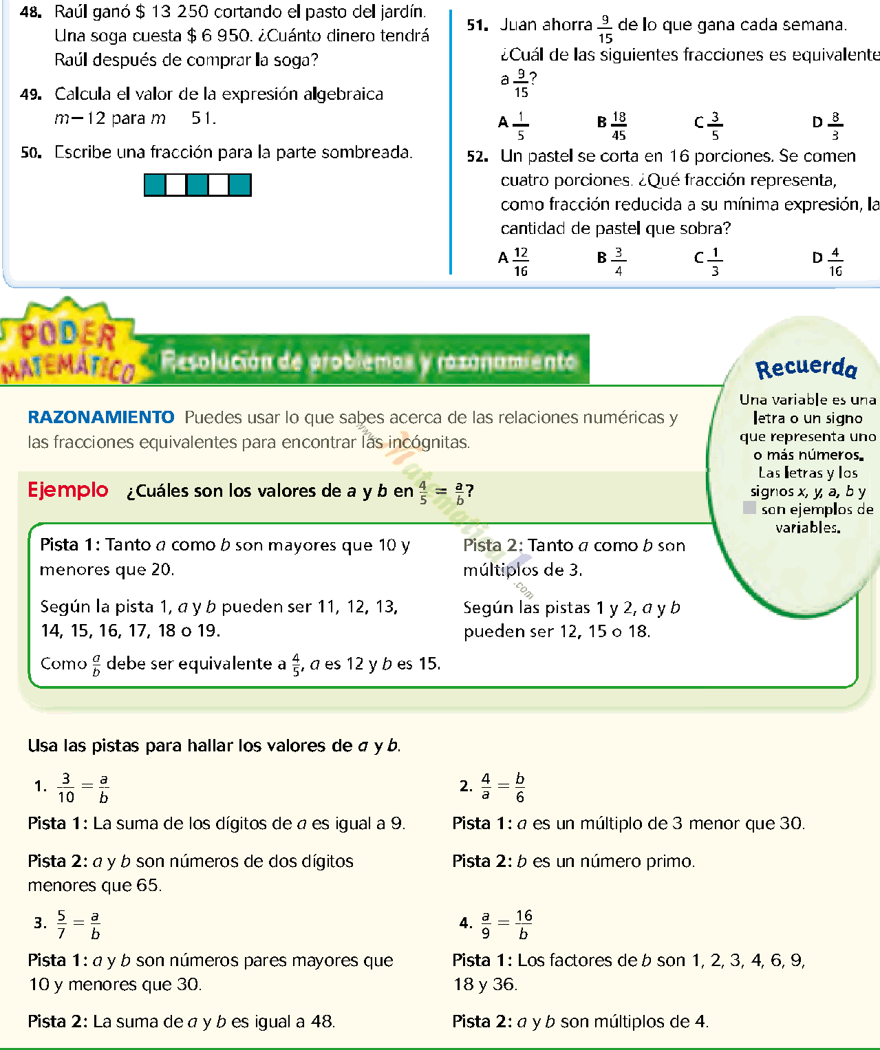 FRACCIONES Y NUMEROS MIXTOS EJERCICIOS RESUELTOS DE PRIMARIA O BÁSICO PDF