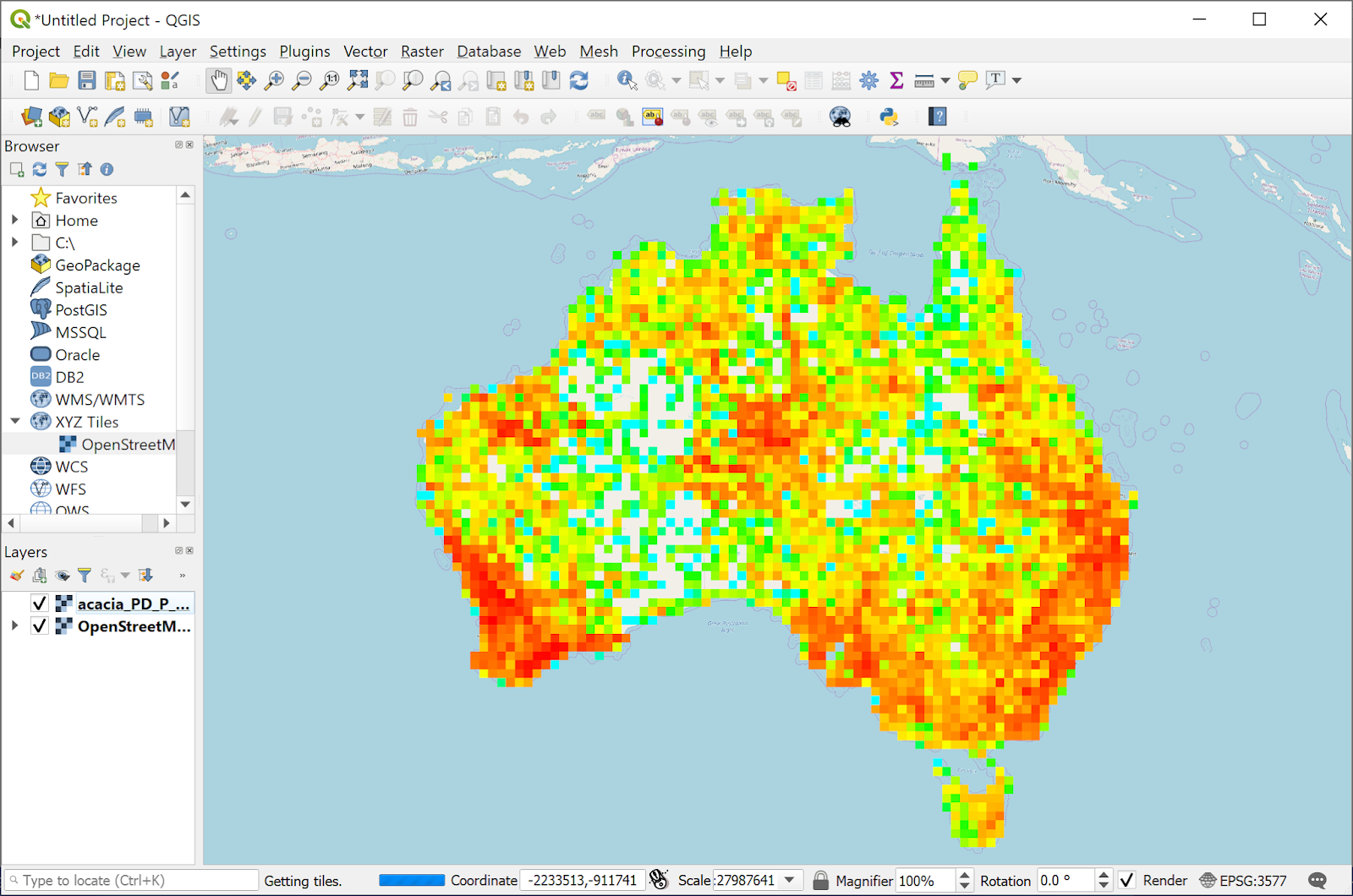 Biodiverse analysis software: 2019