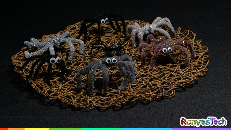 How To Grow A Halloween Spider Crystal? - Science Experiments for Kids ...