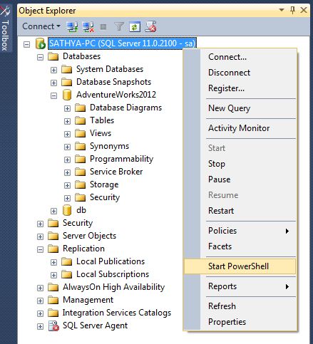 All about SQLServer: Getting Started with SQL Server Powershell