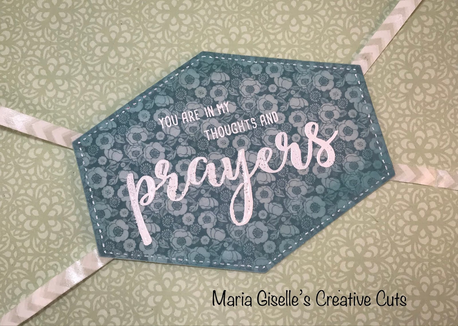 Maria Giselle's Creative Cuts: Face Mask Shaped Card