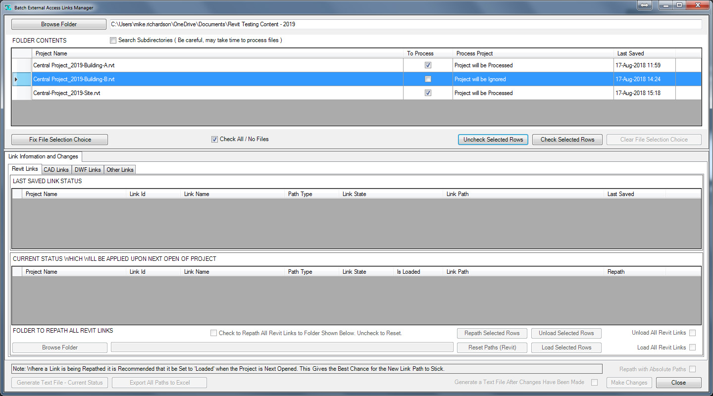 Revit Add-Ons: Free External Access Links Manager v4.0.0
