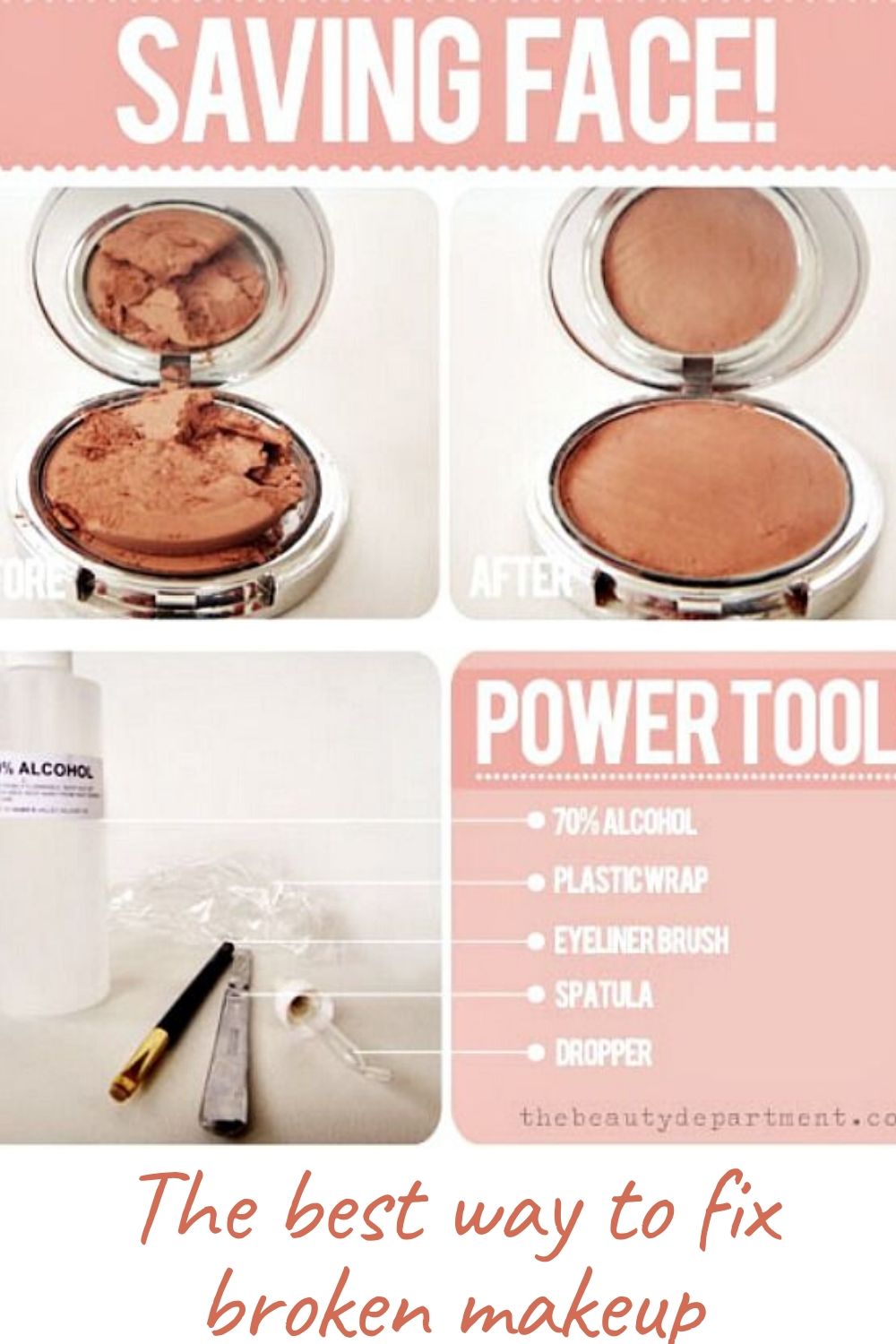 The best way to fix broken makeup
