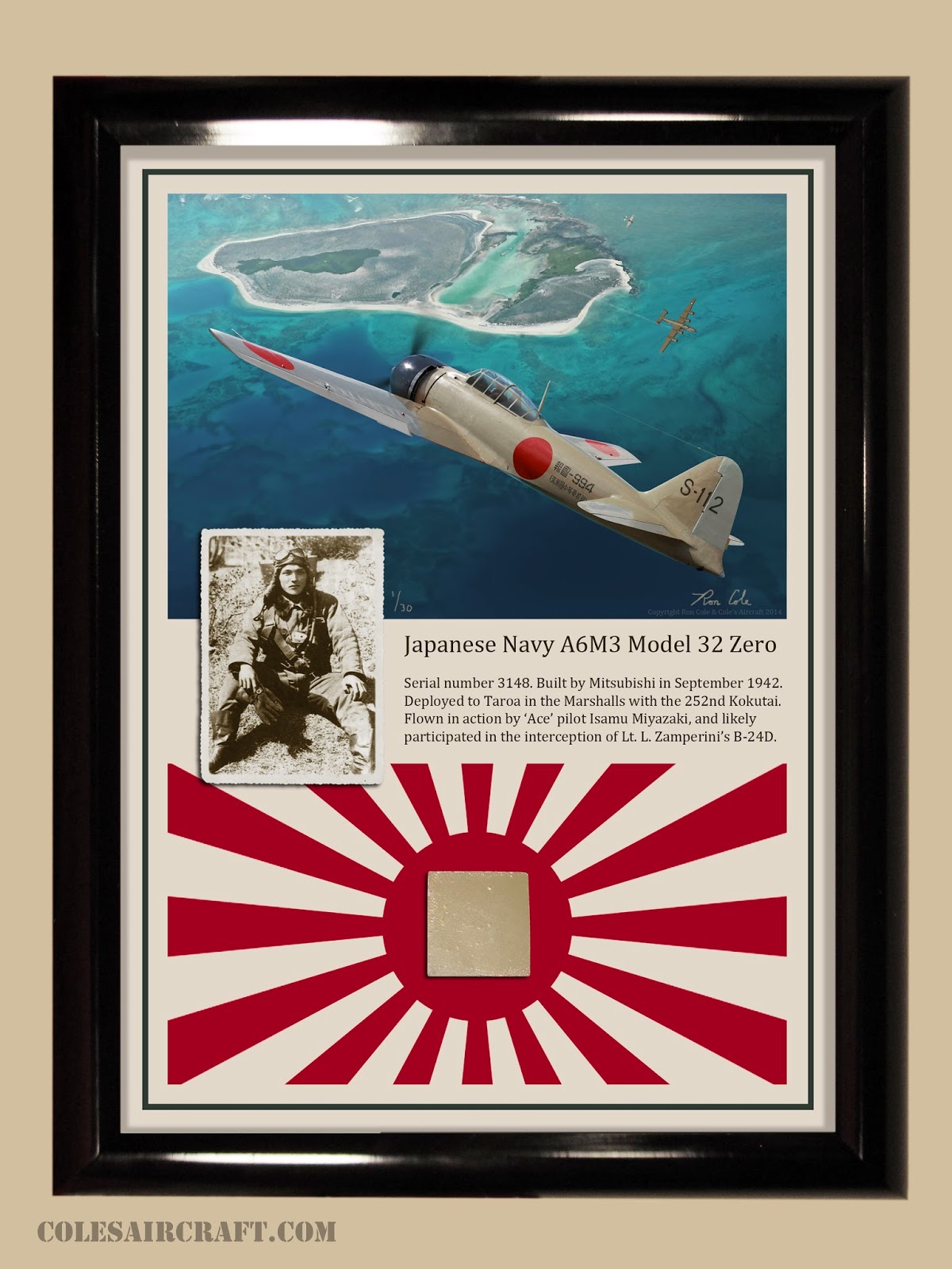 Aviation Art of Ron Cole & Cole's Aircraft: Selling Japanese Zero Parts