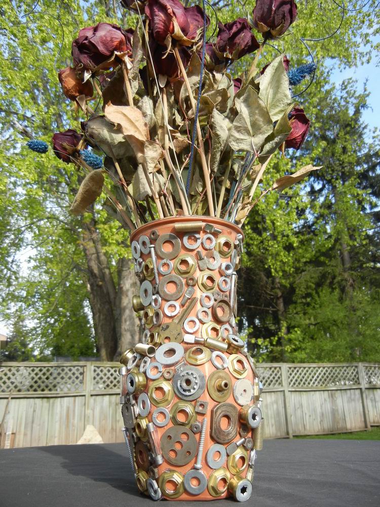 The Salvage Experiment: How to reuse old hardware to make a Steampunk vase