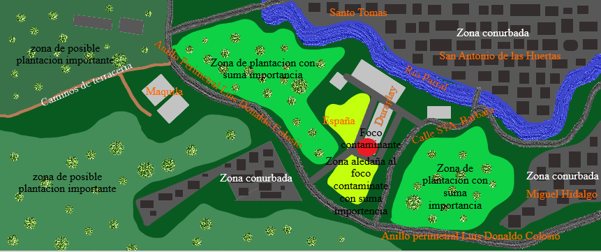Reforestación Parral: Mapa del proyecto