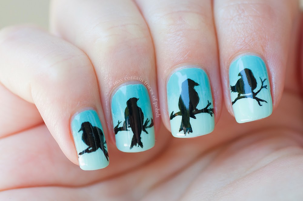 Bird Silhouette Nails May Contain Traces Of Polish bird-silhouette-nails-may-contain-traces-of-polish