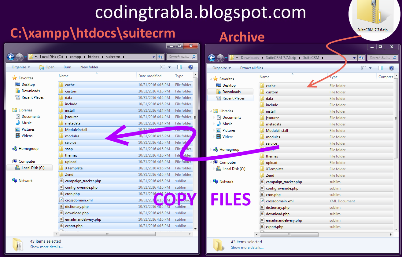 Codingtrabla Tutorials Install Erp Cms Crm Lms Hrm On Windows And Linux Install Suitecrm 776