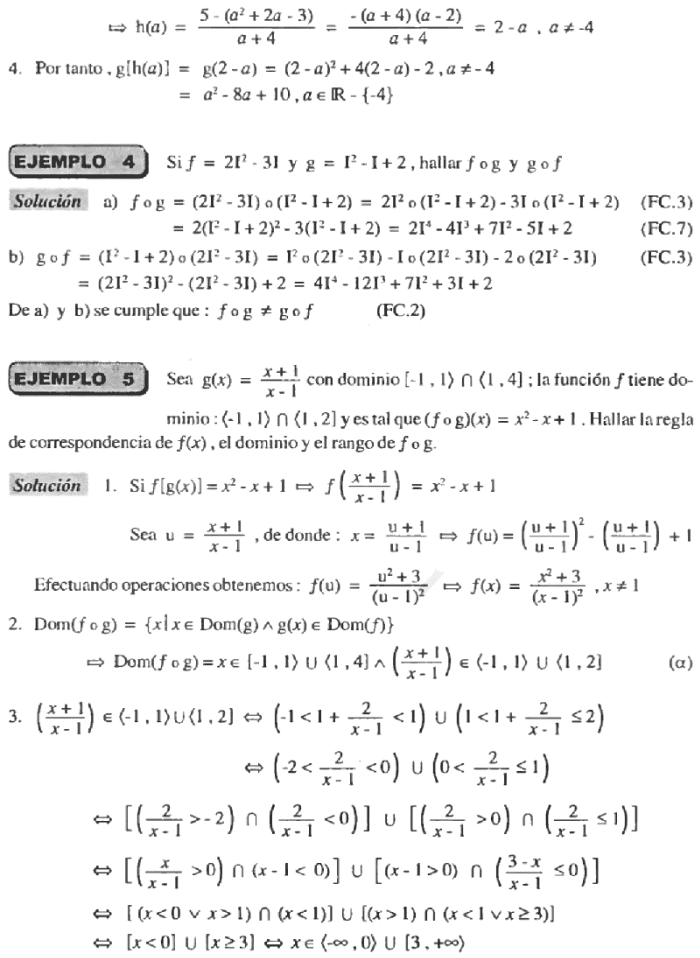 FUNCIONES COMPUESTAS EJEMPLOS Y EJERCICIOS RESUELTOS PDF