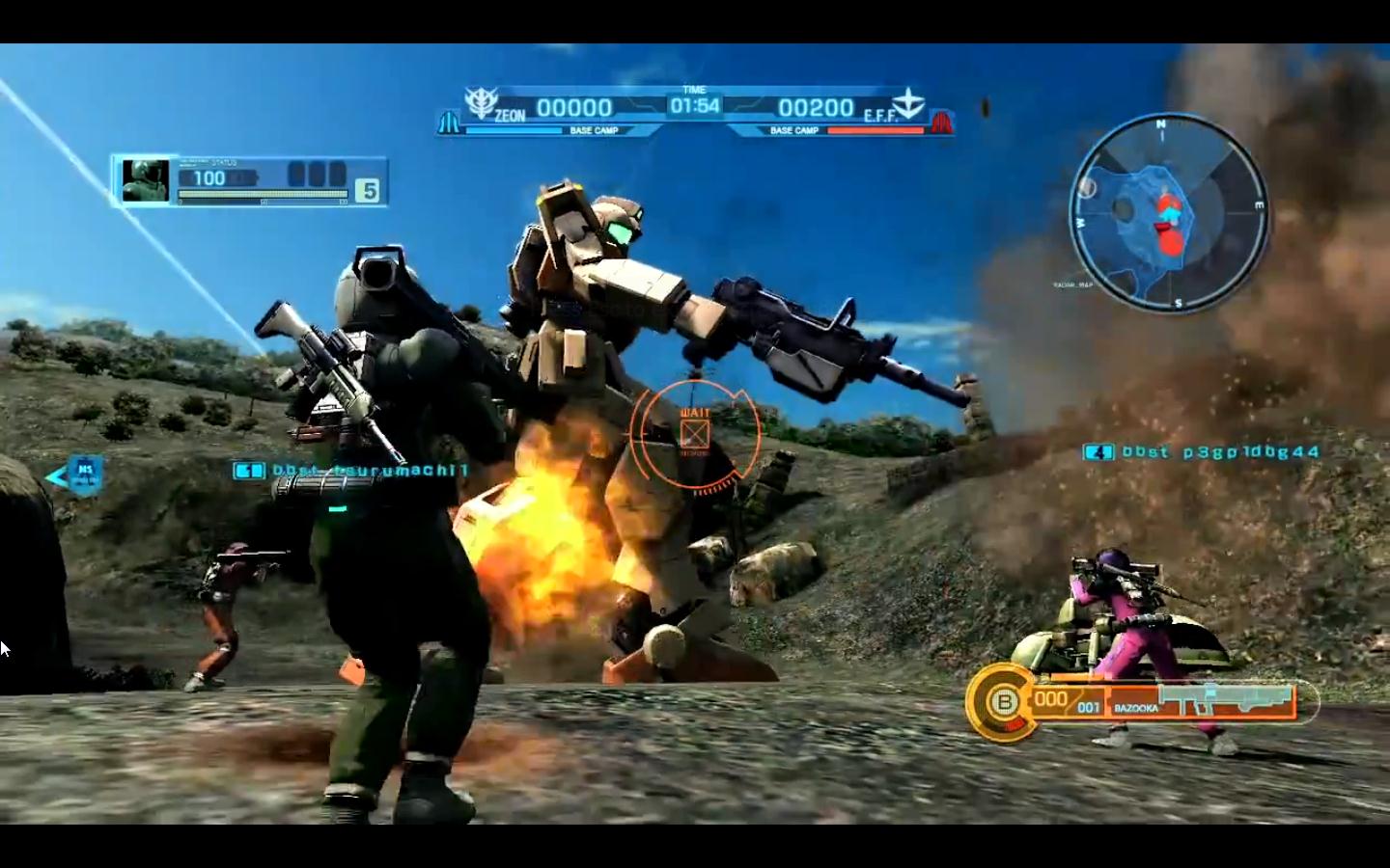 Mobile Suit Gundam Battle Operation for PS3 - ingame screenshots and ...