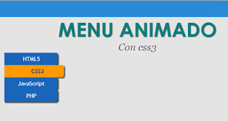 Menú Animado con CSS3 - FORMADOR TI