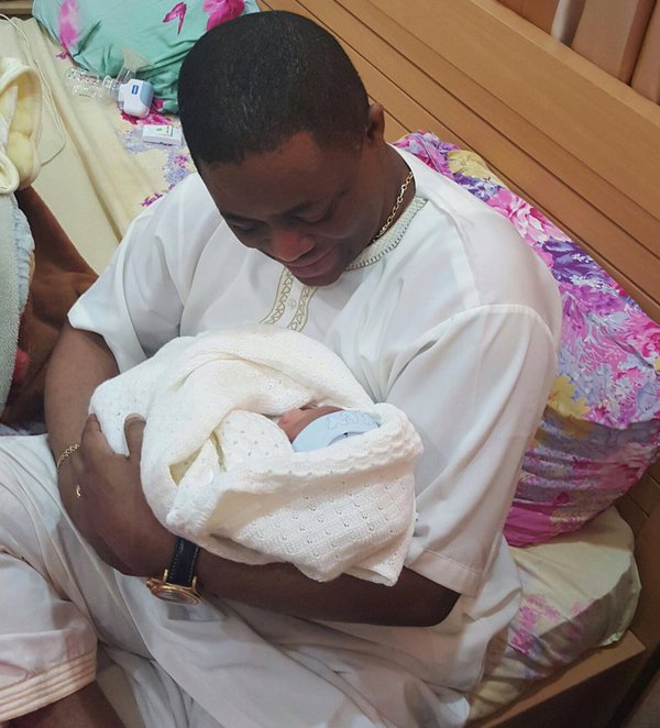 BLOG: First PHOTOS of Olufemi Olu-Kayode's newborn son