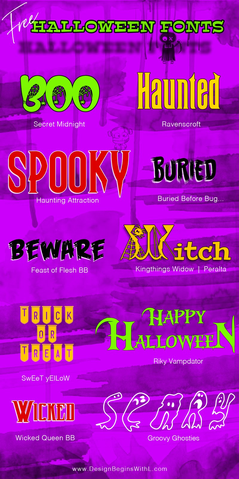 Free and Indispensable Fonts for Halloween