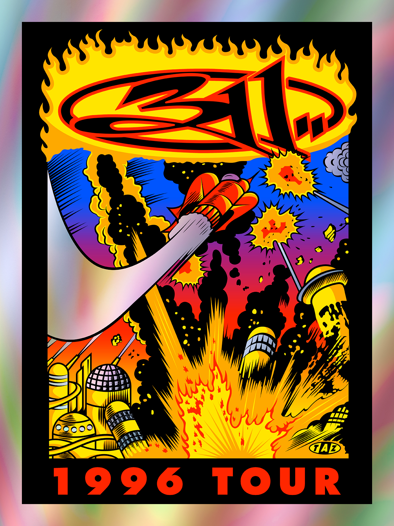 INSIDE THE ROCK POSTER FRAME BLOG: 311 25th Anniversary 1996 Tour ...