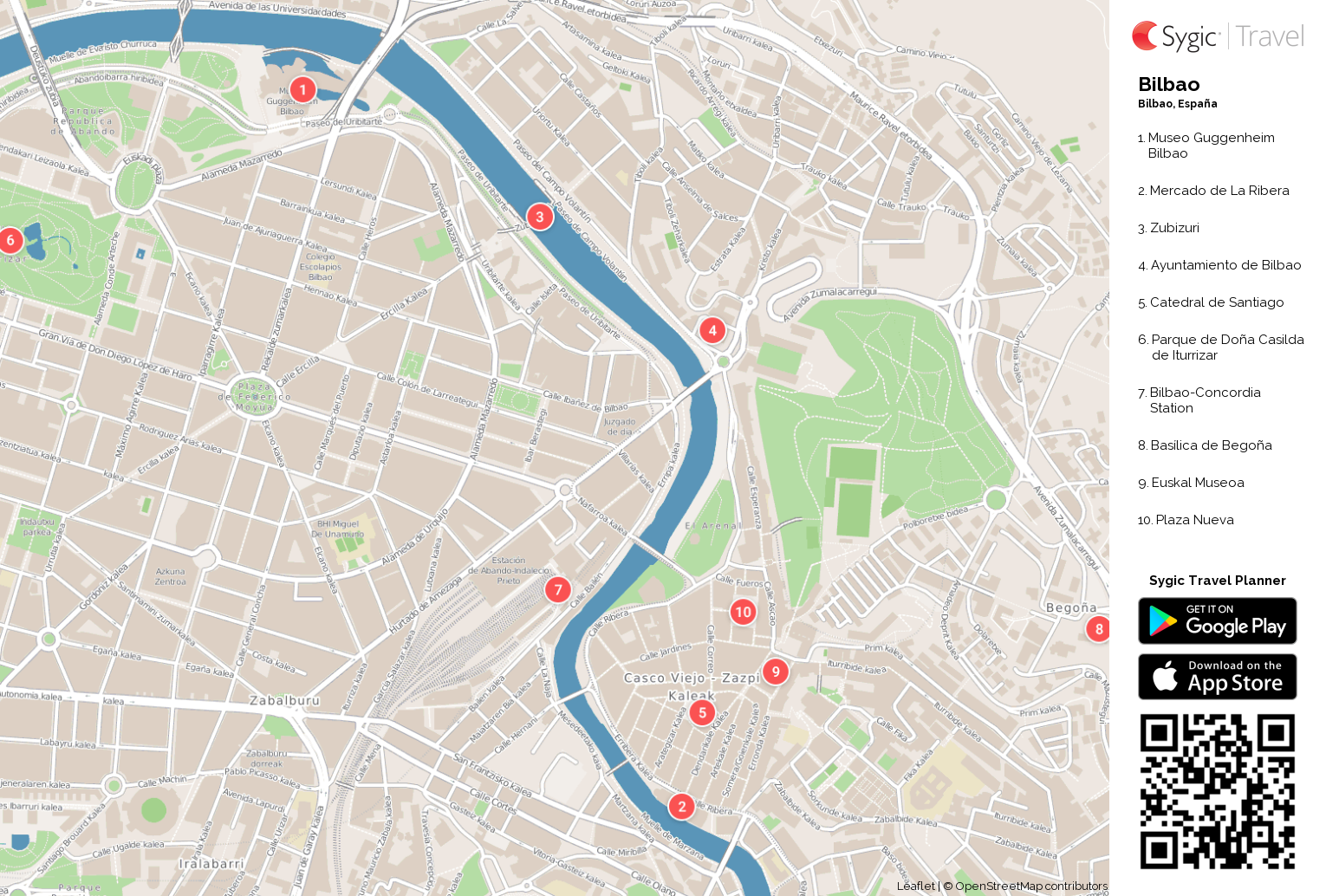 Mapas y planos turísticos de Bilbao - Conmimochilacuestas