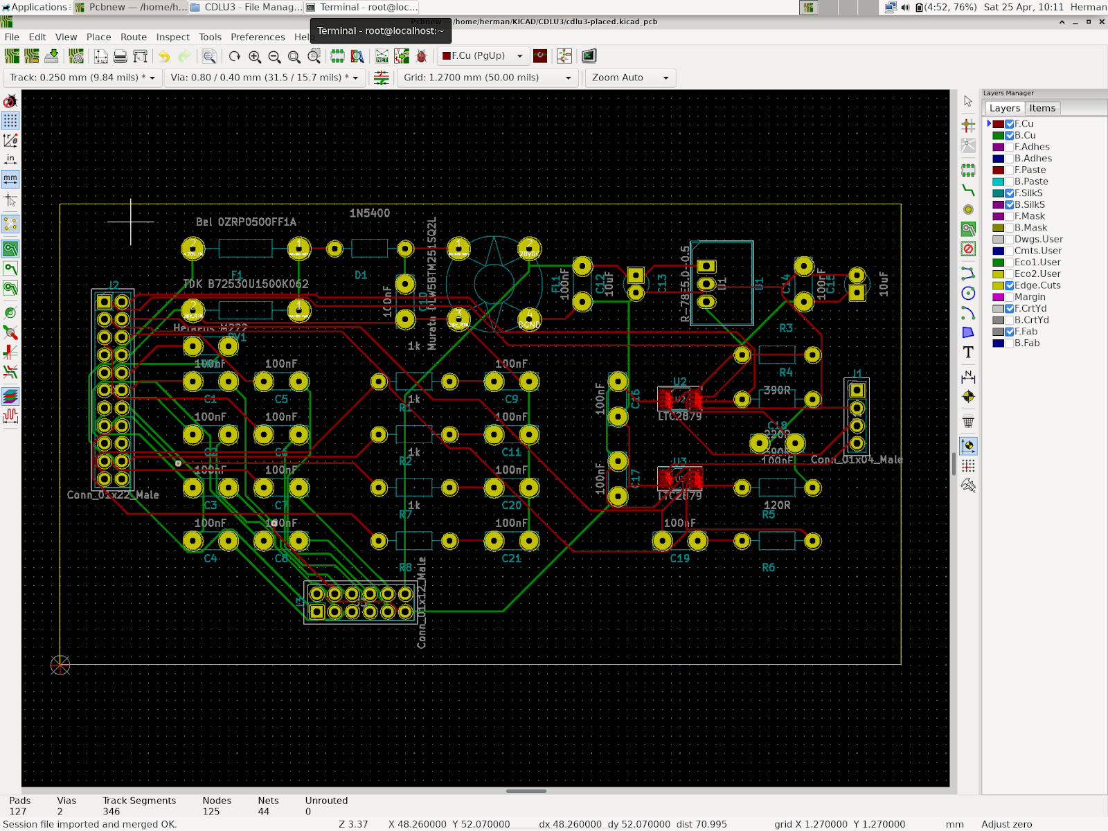 KiCAD Schematic and PCB Design
