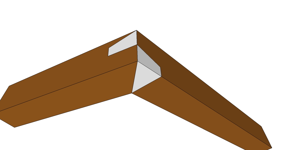 Roof Framing Geometry: Hipped roof with canted center purlins