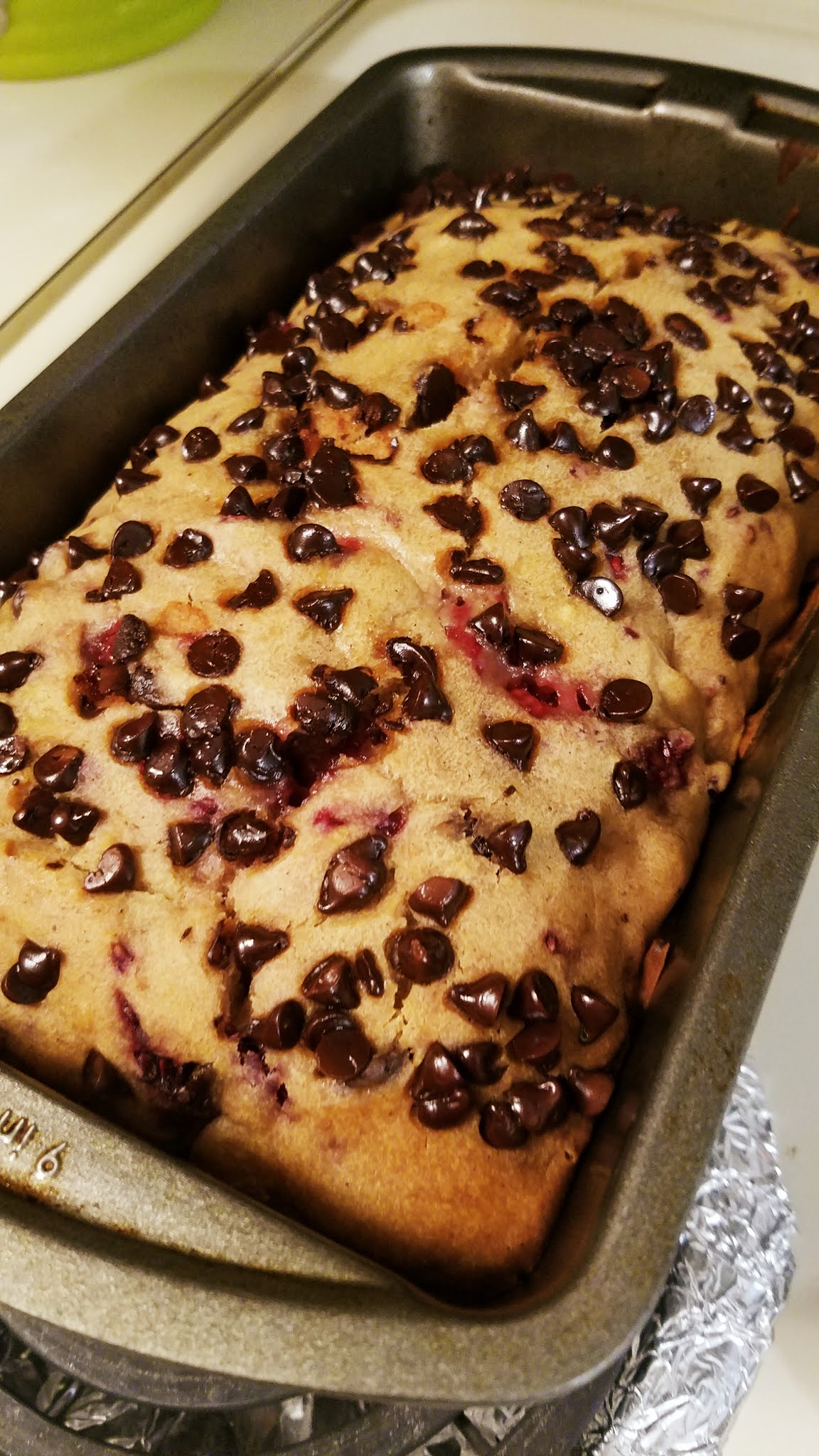 Confidence is Key: Recipe: Dark Chocolate Chip Raspberry Banana Bread