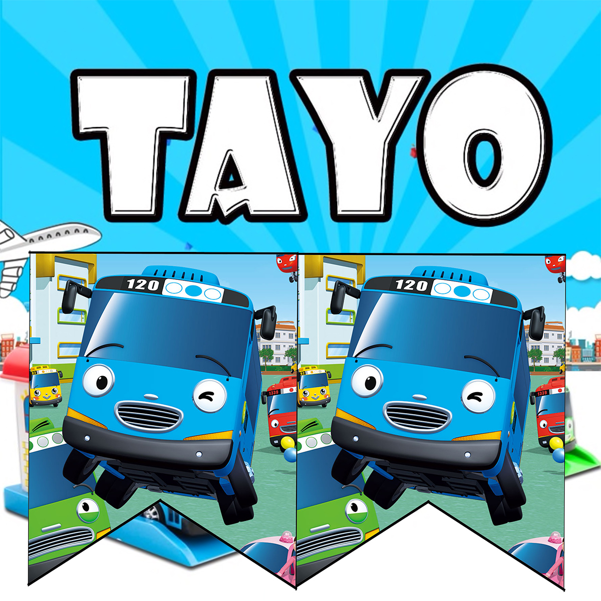 Daisy Celebrates: Tayo Birthday Party Printable Files