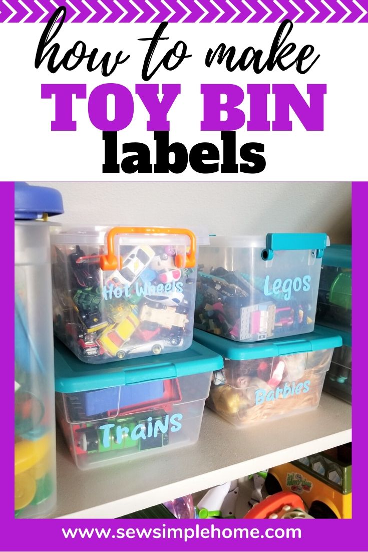 Toy Bin Storage Cut Files | Sew Simple Home