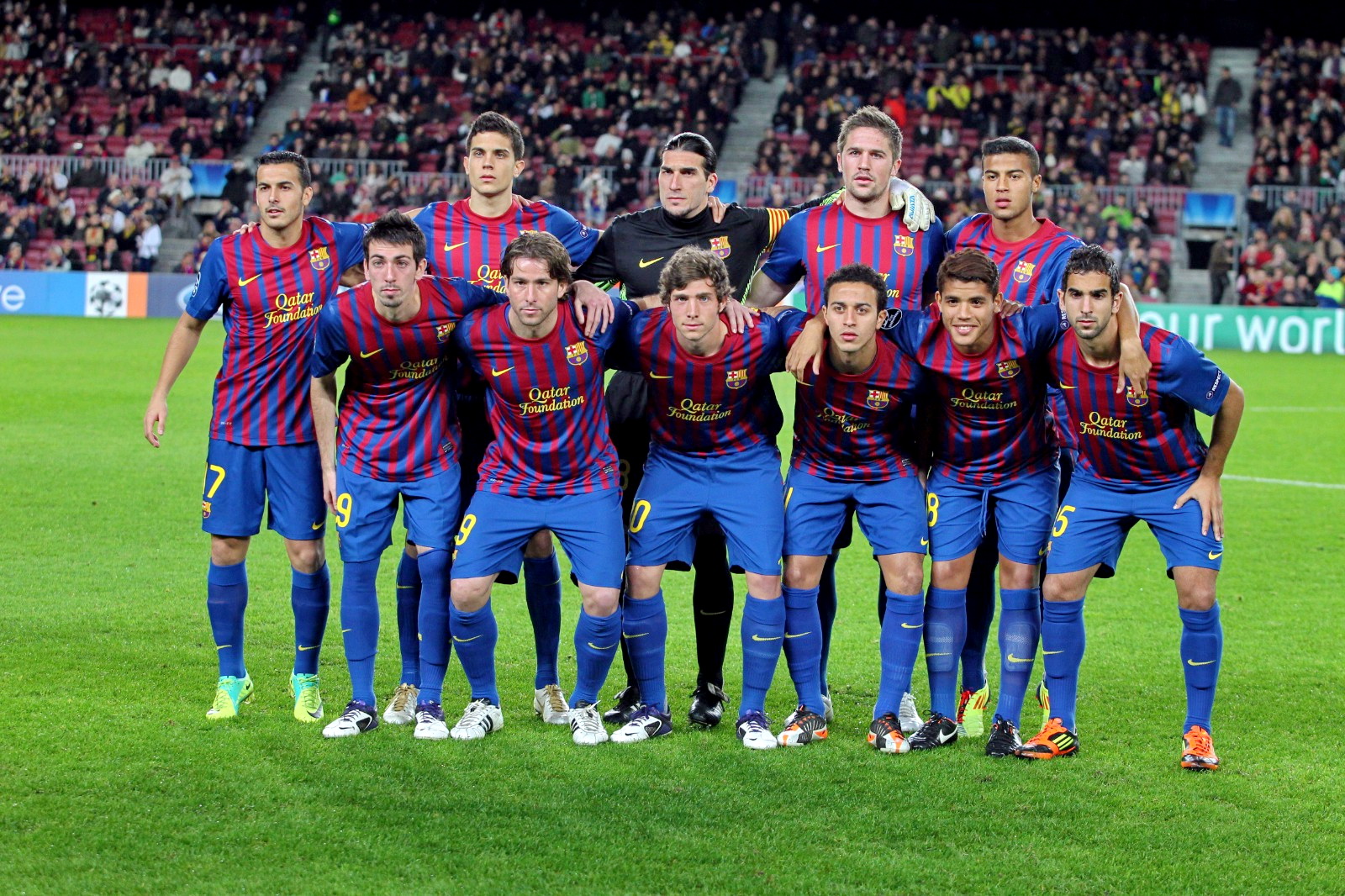 BARCELONA contra Bate Borisov 06/12/2011 Liga de Campeones