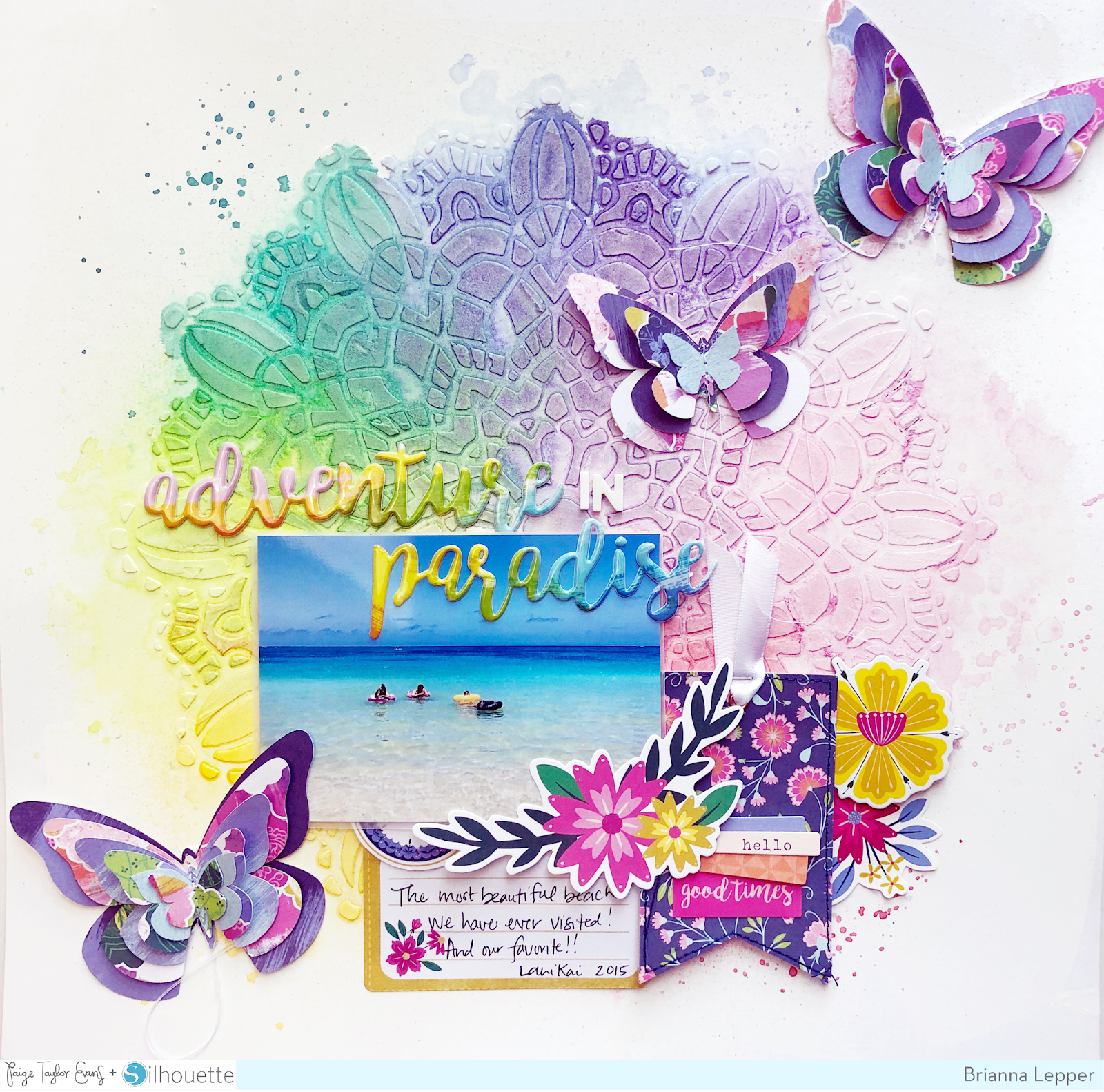 Adventure Paradise Layout by Brianna Lepper | Paige Taylor Evans