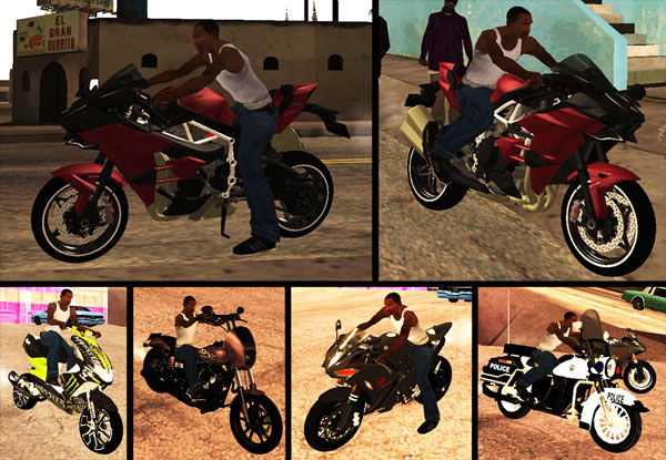 FREE DOWNLOAD PREMIUM BIKES MOD PACK FOR GTA SAN ANDREAS