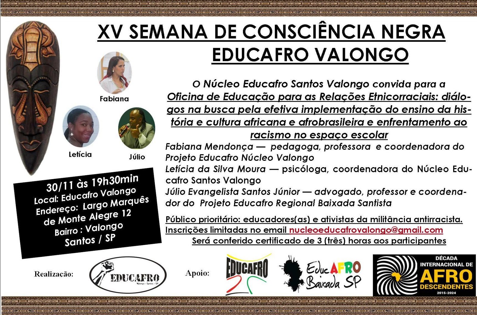 Blog do Núcleo Educafro Santos Valongo