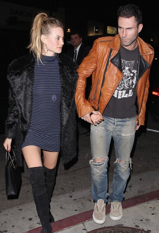 VJBrendan.com: Adam Levine & Behati Prinsloo at Craig's Restaurant in LA