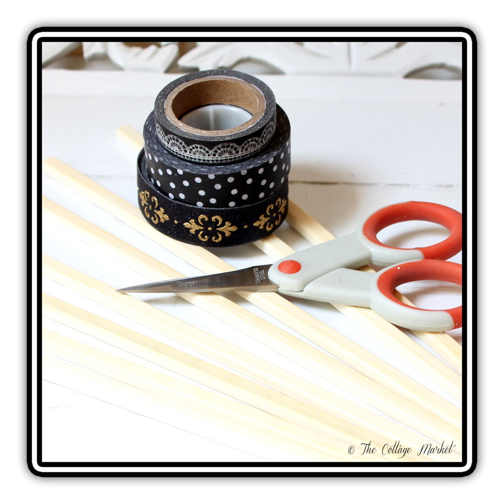 Washi Chopsticks DIY Tutorial - The Cottage Market