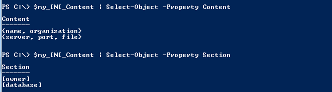 How to work with INI file using powershell