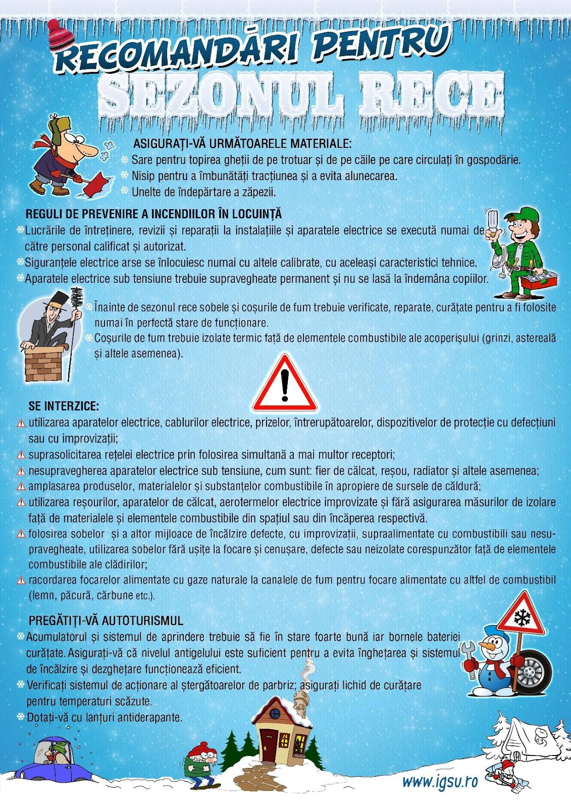 Mihai Mereuță: Sfaturi sezonul rece - IGSU